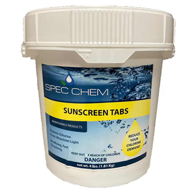 SUNSCREEN TABS 4.8# CYA INCREASER - Olympia Pools & Spas